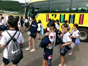 プール学習 - 越前市 南中山小学校